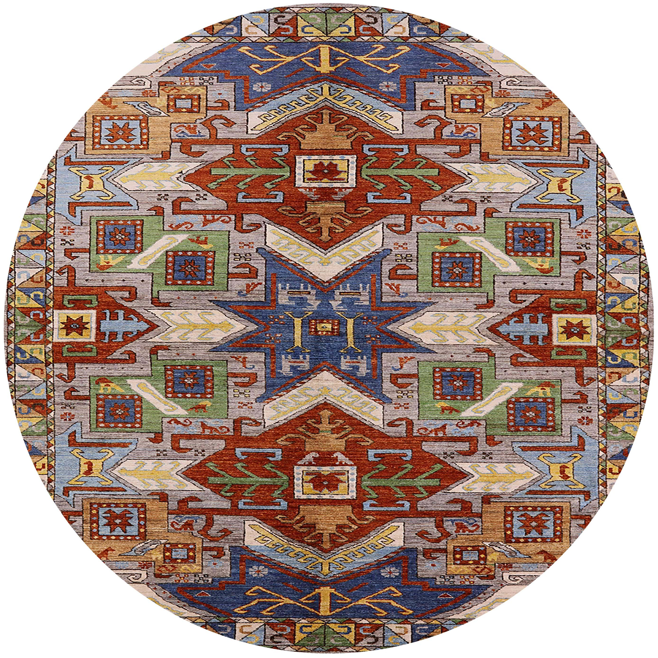 Ahgly Company Indoor Rectangle Mid-Century Modern Area Rugs, 5' x 7', 6 ...