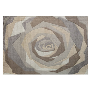 Vera Pretty Petals VE10D 5'x7', 8'0"x10'0" - Contemporary - Area Rugs ...
