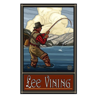 by Artist Paul A. Lanquist Lee Vining Art Print, 30"x45" - Contemporary ...