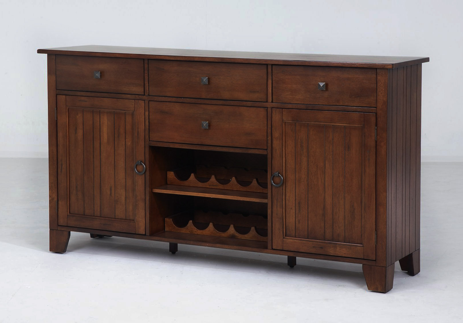 A-America Toluca Wide Server, Rustic Amber - Transitional - Wine And ...