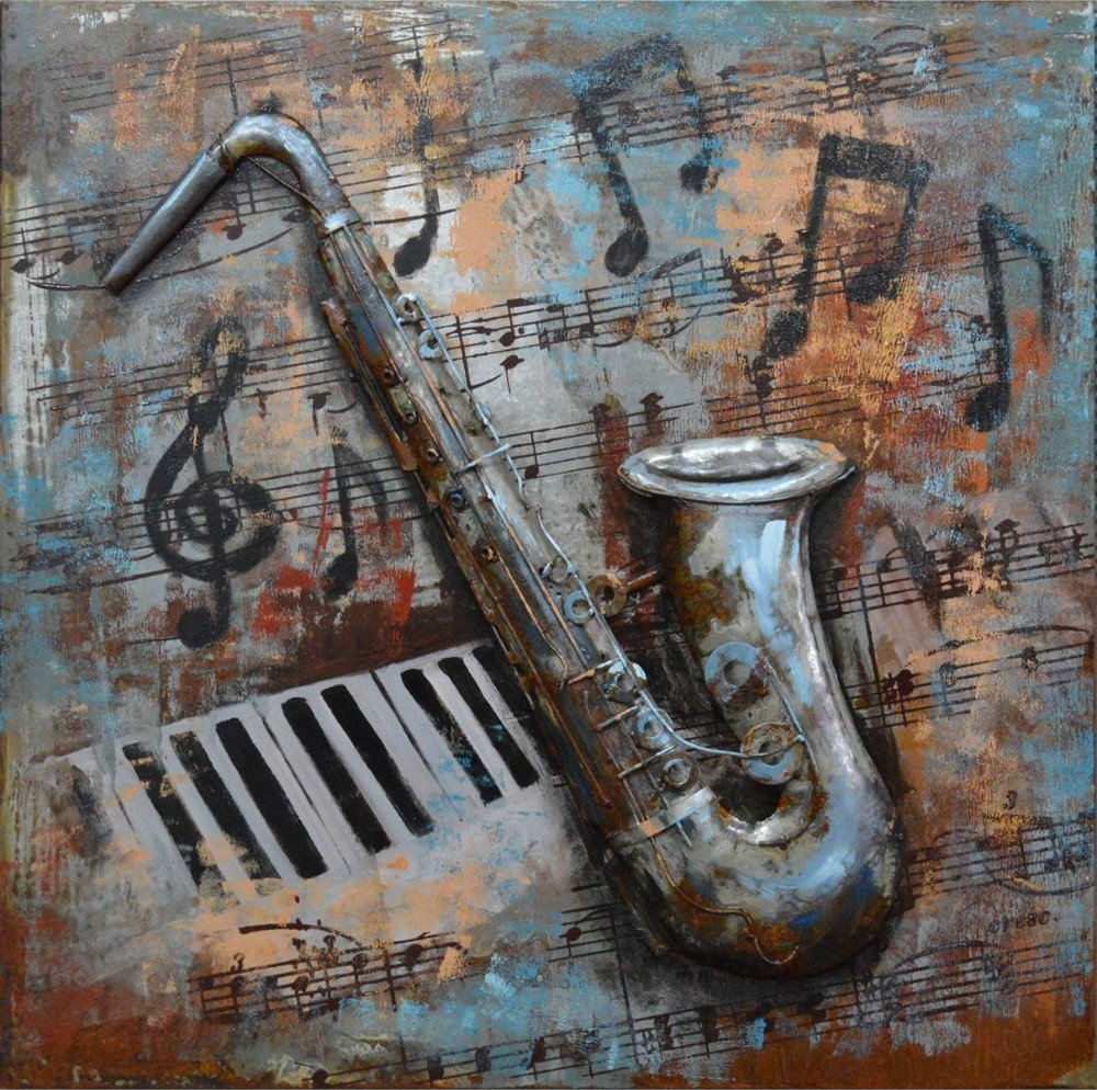 Music Notes Metal Wall Decor By Urban Port - Contemporary - Metal Wall ...