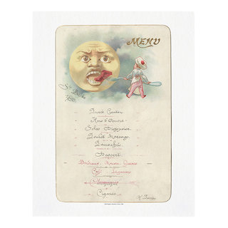 Café Anglais, France, 1890 Vintage Menu Art Print, 16x20" - Eclectic ...