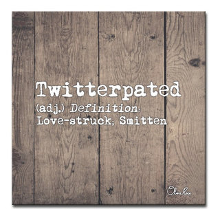 Ready2HangArt 'Define Twitterpated' Inspirational Canvas Art, 20"x20 ...