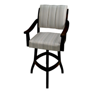 Swivel Counter Wood Bar Stool Casa on S-Base, 30" - Transitional - Bar ...