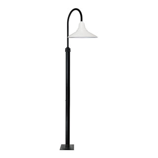 Cocoweb 18" Calla LED Barn Post Light in White With 8' Post, 8 ...