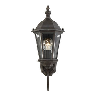 1 Light Outdoor Wall Lantern-Traditional Style Transitional ...
