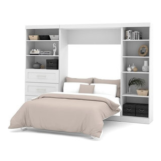Bestar Pur By Bestar 120 Full Wall Bed Kit, White - Transitional ...