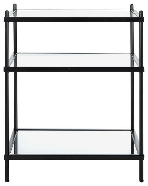 Lia 3 Tier Accent Table Black - Contemporary - Side Tables And End ...