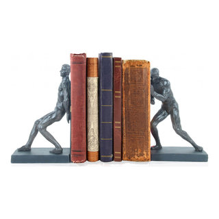 4.5" X 6" X 10.5" Gymnastic Man Bookend Set Of 2 - Contemporary ...