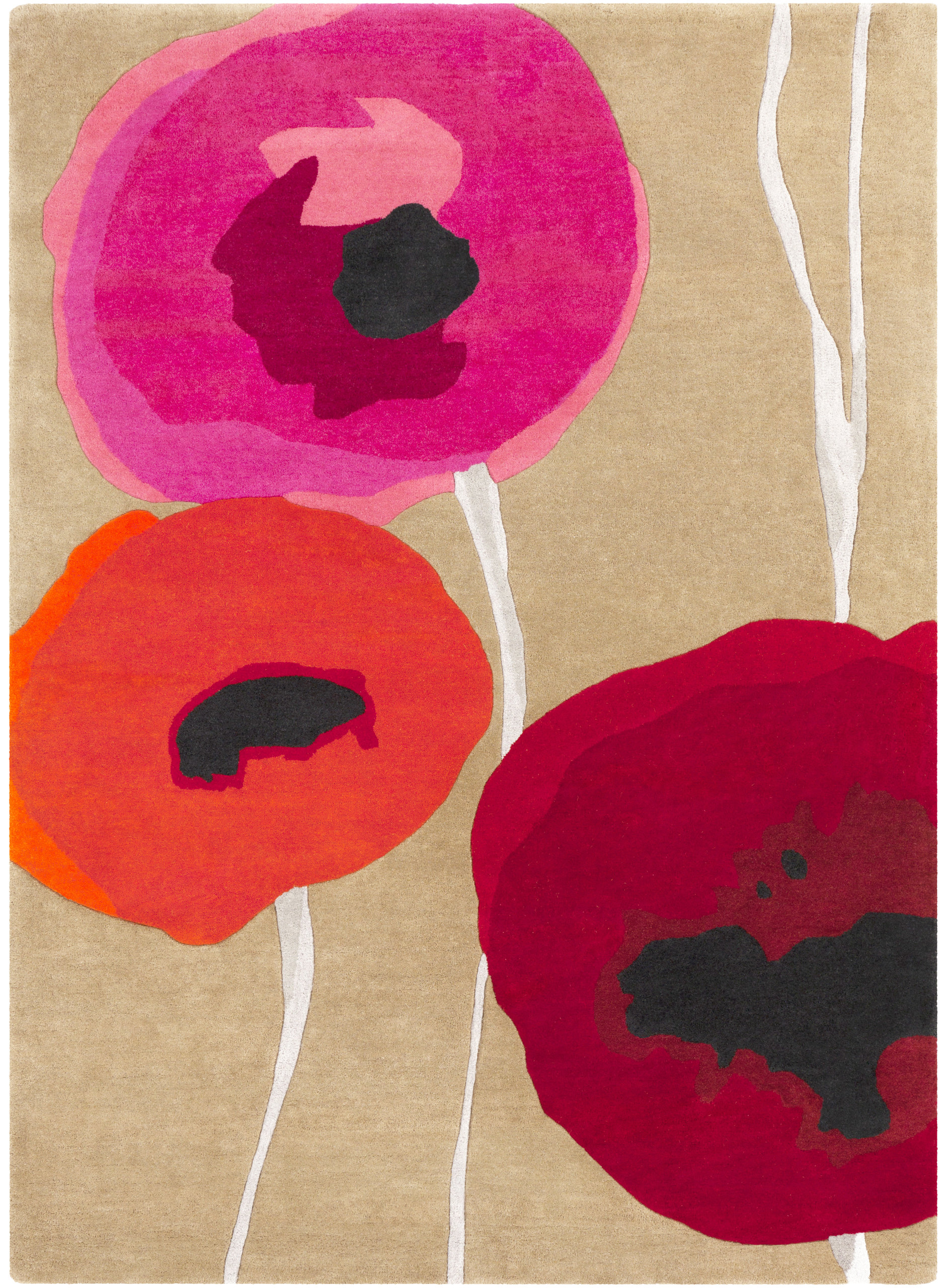 Hand Tufted Sanderson Wool Rug SND-4508, 2' x 3' - Contemporary - Area ...