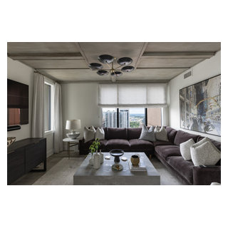 Downtown ATL Four Seasons: :Modern Condo - Contemporary - Living Room ...