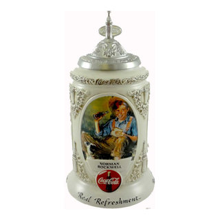 Anheuser-Busch EARLY ILLUSTRATORS STEIN Ceramic Coca Cola Coke Rockwell ...