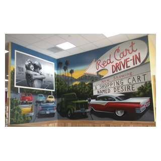 Drive-in Theater Mural - Traditional - Los Angeles - by L Star Murals ...