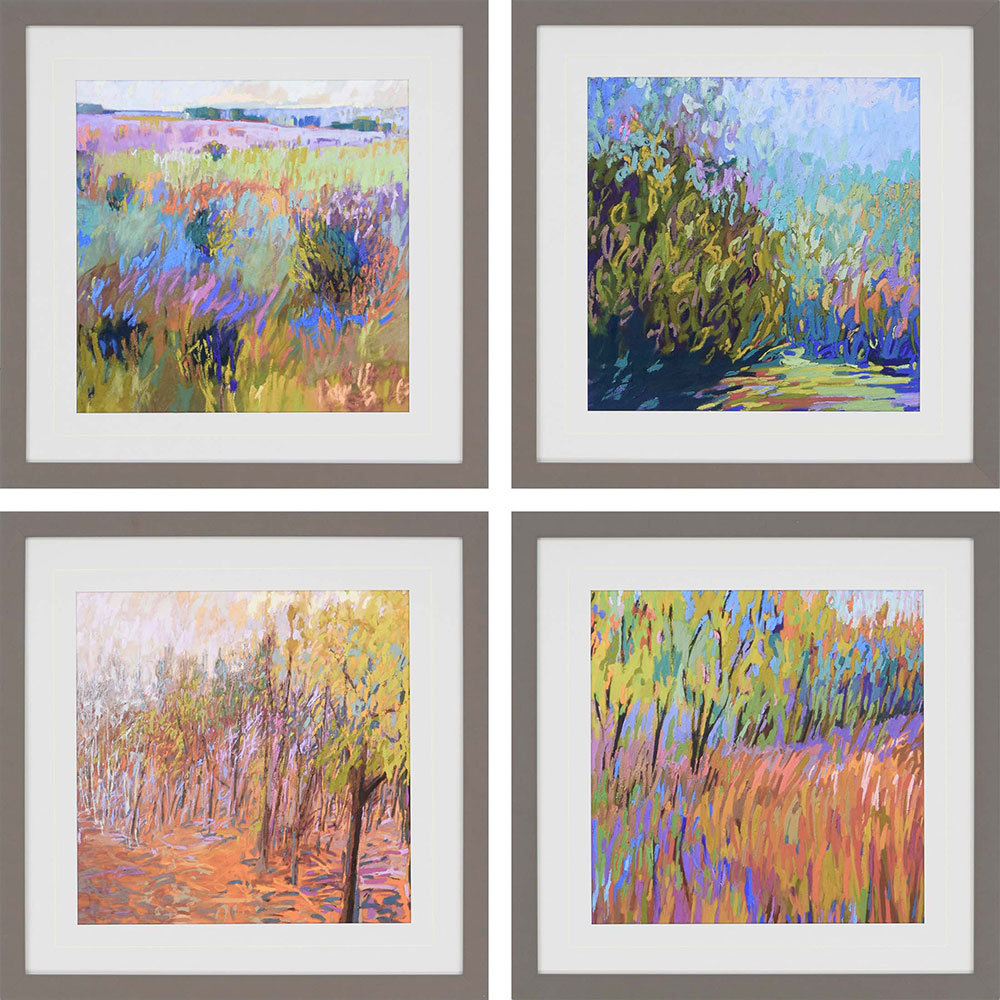 "Beyond" Wall Art, 4-Piece Set - Contemporary - Prints And Posters - by ...
