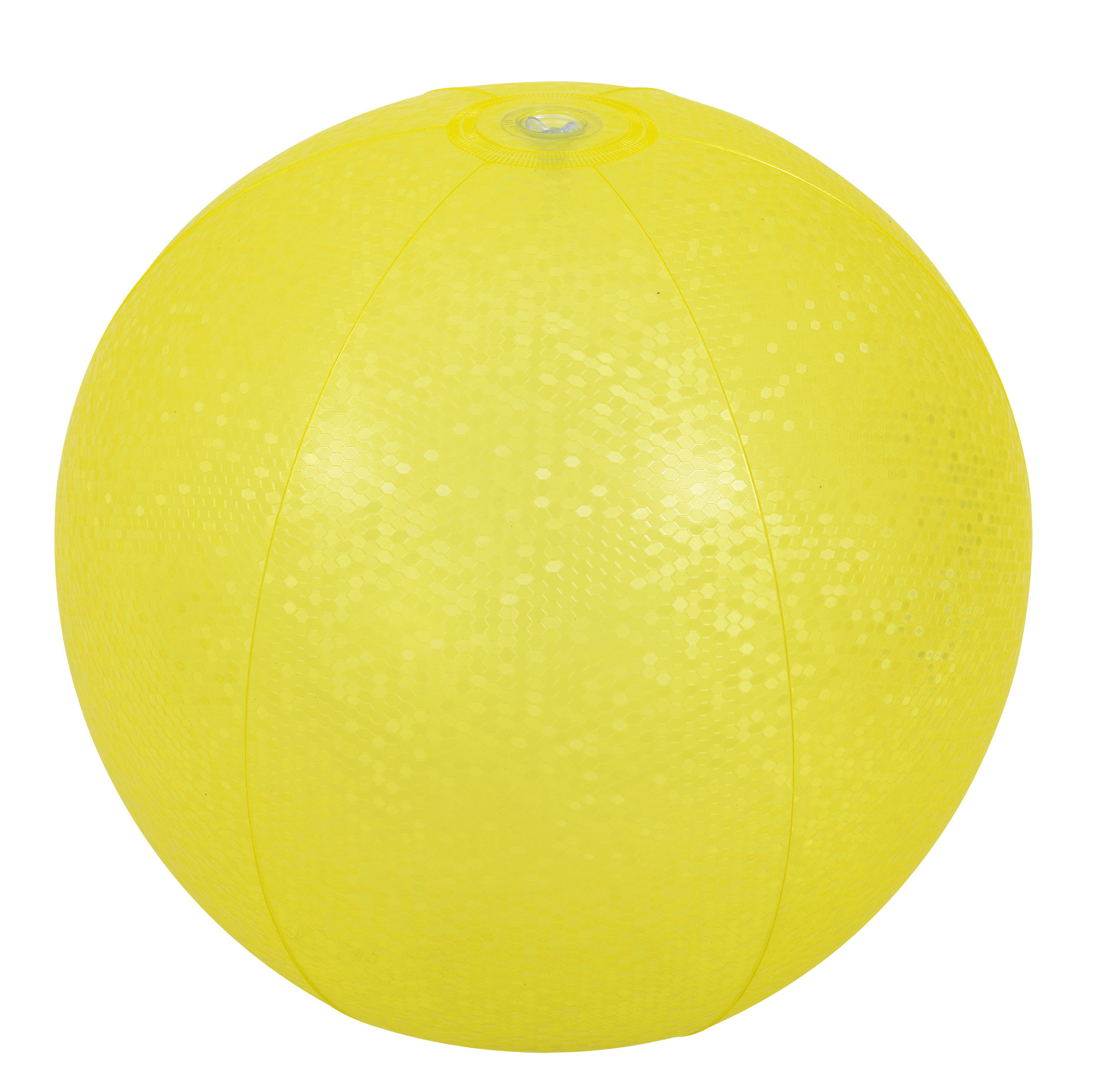 20" Yellow Mosaic Inflatable Beach Ball - Modern - Pool Toys And Floats ...