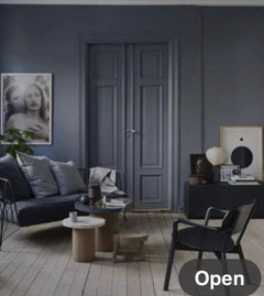 dark wall and ceiling color in basement