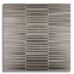 How much would stacked non-rectified uneven grout lines be noticed?