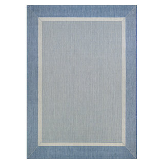 Couristan Recife Stria Texture Champagne-Blue Runner Rug 2'3"x11'9 ...