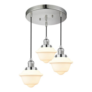 INNOVATIONS LIGHTING 211/3-AB-G531 Small Oxford 3 Light Multi-Pendant ...