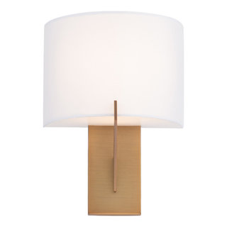 Fitzgerald LED Wall Sconce, Aged Brass - Transitional - Wall Sconces ...