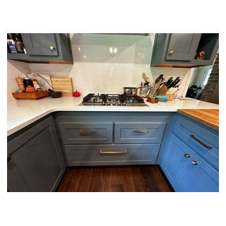 Blue Kitchen with Custom Breakfast cabinet - Kitchen - Other - by ...