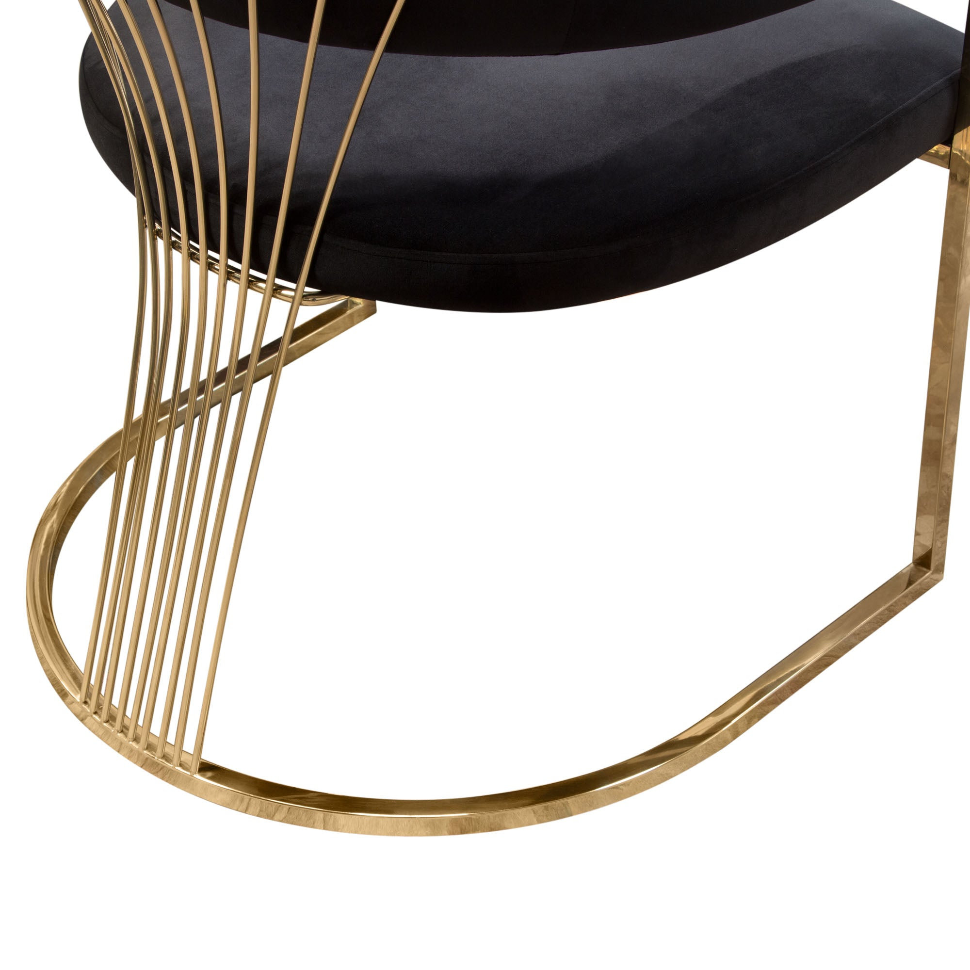 Solstice Dining Chair, Black Velvet - Contemporary - Dining Chairs - by ...