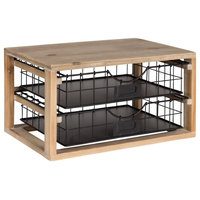 Kate and Laurel Tanner Wood and Metal Desktop Drawers Letter Tray ...