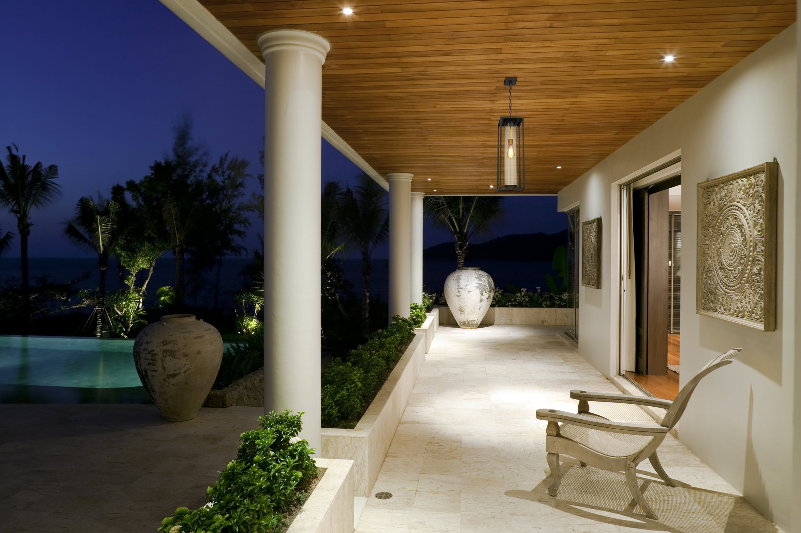 Zlite 584CHB-DBZ-OBS 1-Light Outdoor Chain Mount Ceiling Fixture, Clear ...