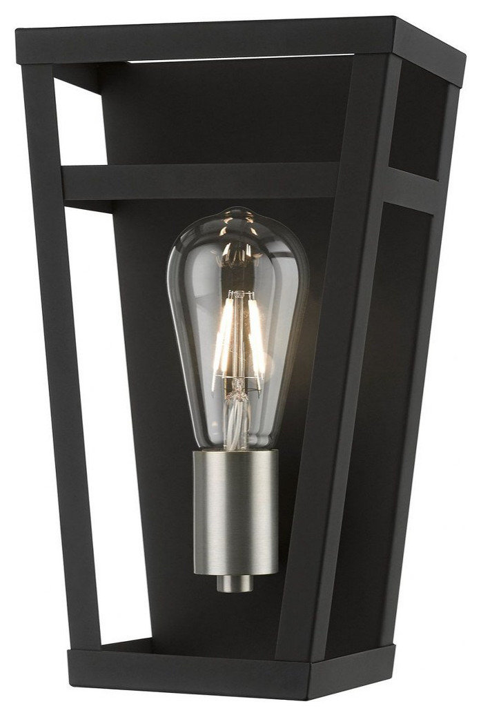 1 Light ADA Wall Sconce In Transitional Style-11 Inches Tall and 7 ...