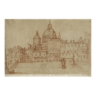 "View of Saint Peter's, 1603" Digital Paper Print by Federico Zuccaro ...