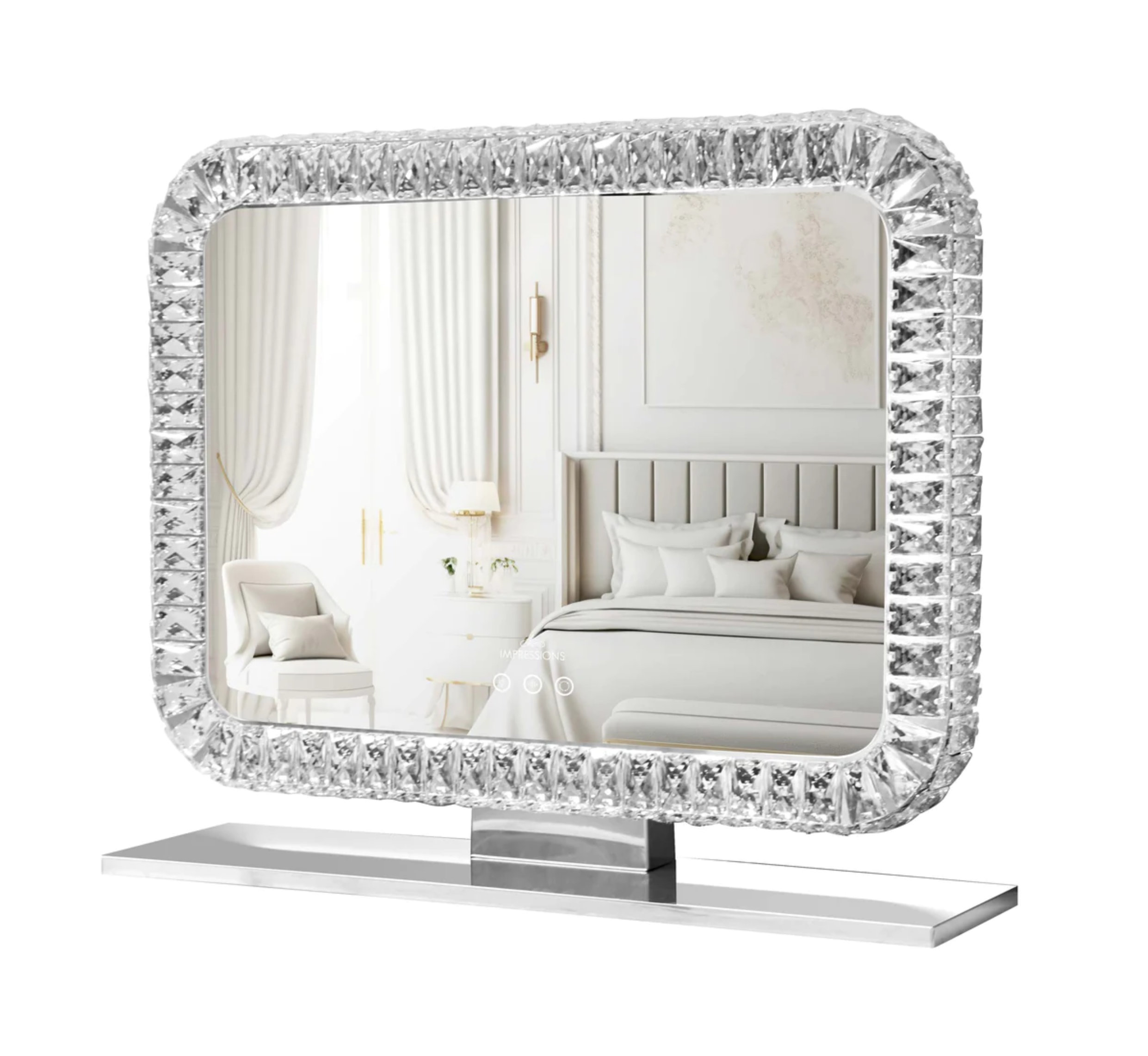 Bling Collection Landscape RGB Vanity Mirror - Contemporary - Makeup ...