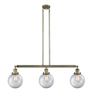 3-Light Beacon 40" Island Light - Industrial - Kitchen Island Lighting ...
