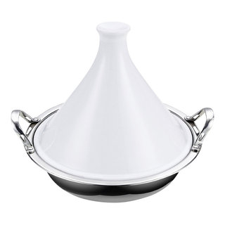 Multi-Ply Clad Stainless Steel Tagine With 2 Handle and Extra Glass Lid ...