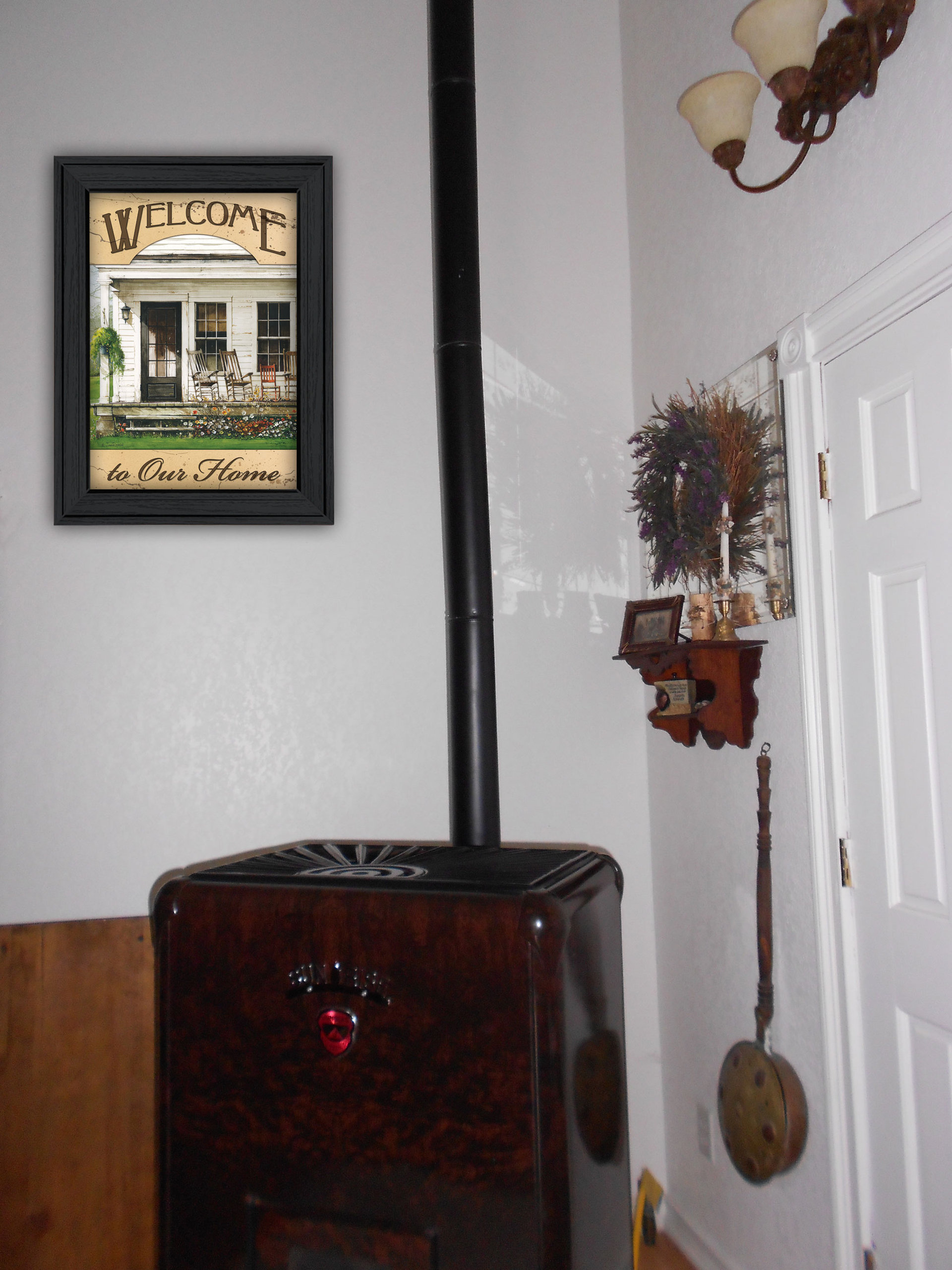 "Welcome to Our Home" By John Rossini, Printed Wall Art, Black Frame ...