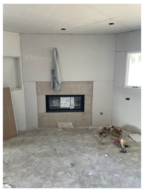 What do I do with an off center fireplace? | Houzz Forum