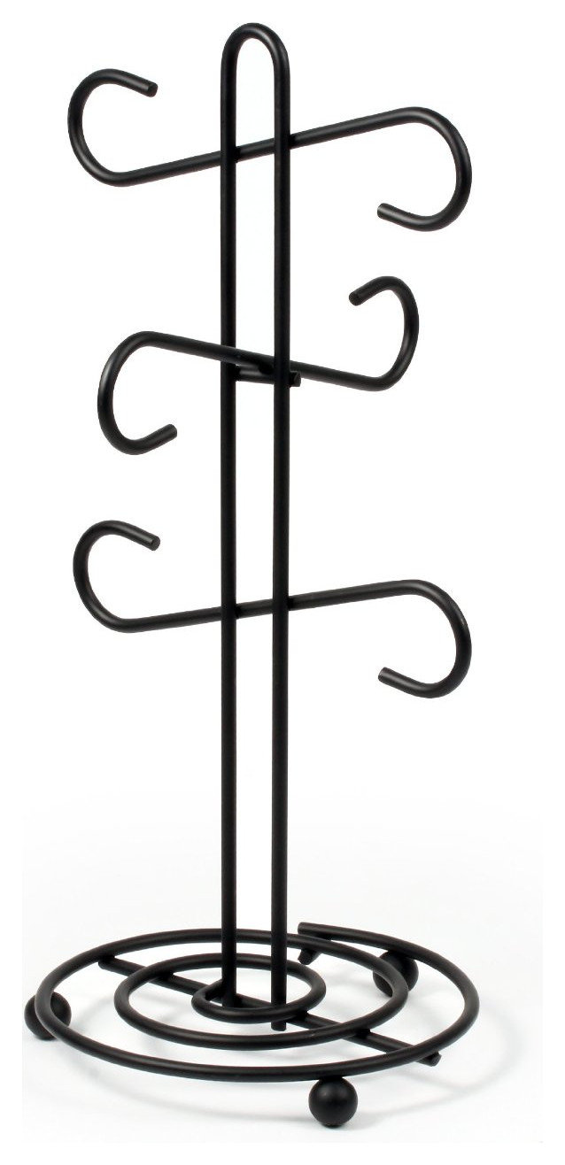 Scroll Coffee Mug Rack - Transitional - Kitchen Storage And ...