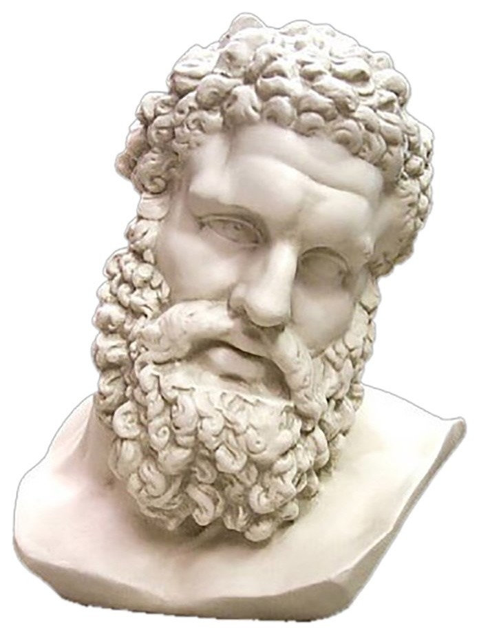 Hercules Bust 22, Busts Greek & Roman - Contemporary - Garden Statues ...