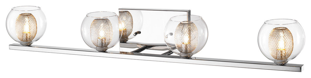 Auge 4 Light Bathroom Vanity Light, G9 - Contemporary - Bathroom Vanity ...