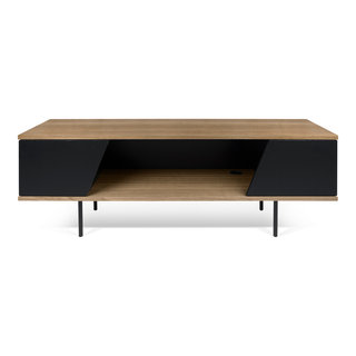 Tema Dixie TV Table Walnut & Black - Midcentury - Entertainment Centers ...