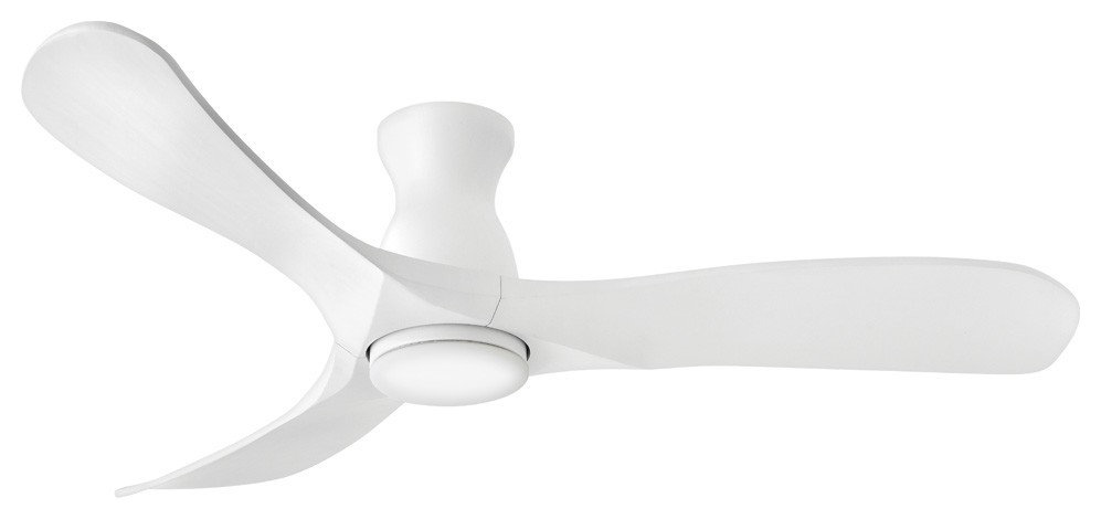 Matte White 56" LED Smart Fan from the Swell Flush Illuminated ...