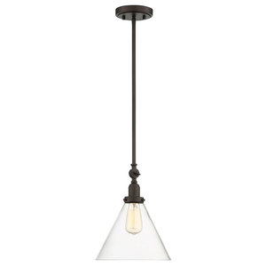 Drake 1-Light Pendant, Polished Nickel - Industrial - Pendant Lighting ...