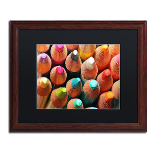 Jason Shaffer 'Pencils' Matted Framed Art, 20 x 16 - Contemporary ...