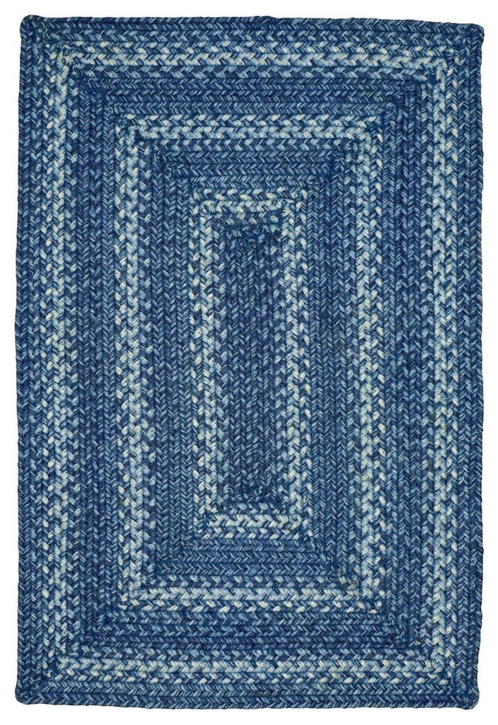 Homespice Decor Denim Jute Braided Rug, 27"x45" - Farmhouse - Area Rugs ...