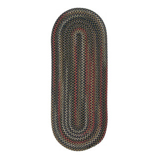 Colonial Mills Rug Wayland Runner Navy Runner, Oval, 2X15 ...