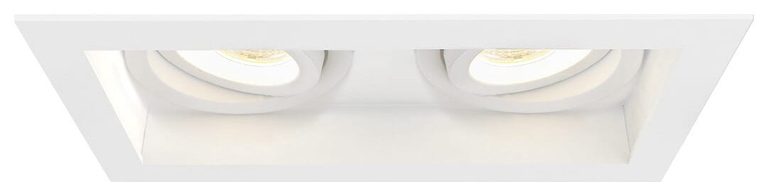 White Two Light Gimbal from the Amigo Collection, 4.125 - Transitional ...