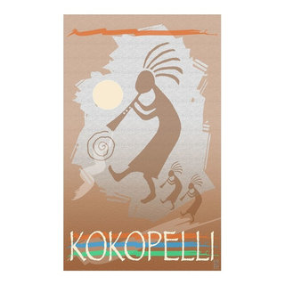 Mike Rangner Kokopelli Brown Art Print, 30"x45" - Contemporary - Fine Art Prints - by Art of ...