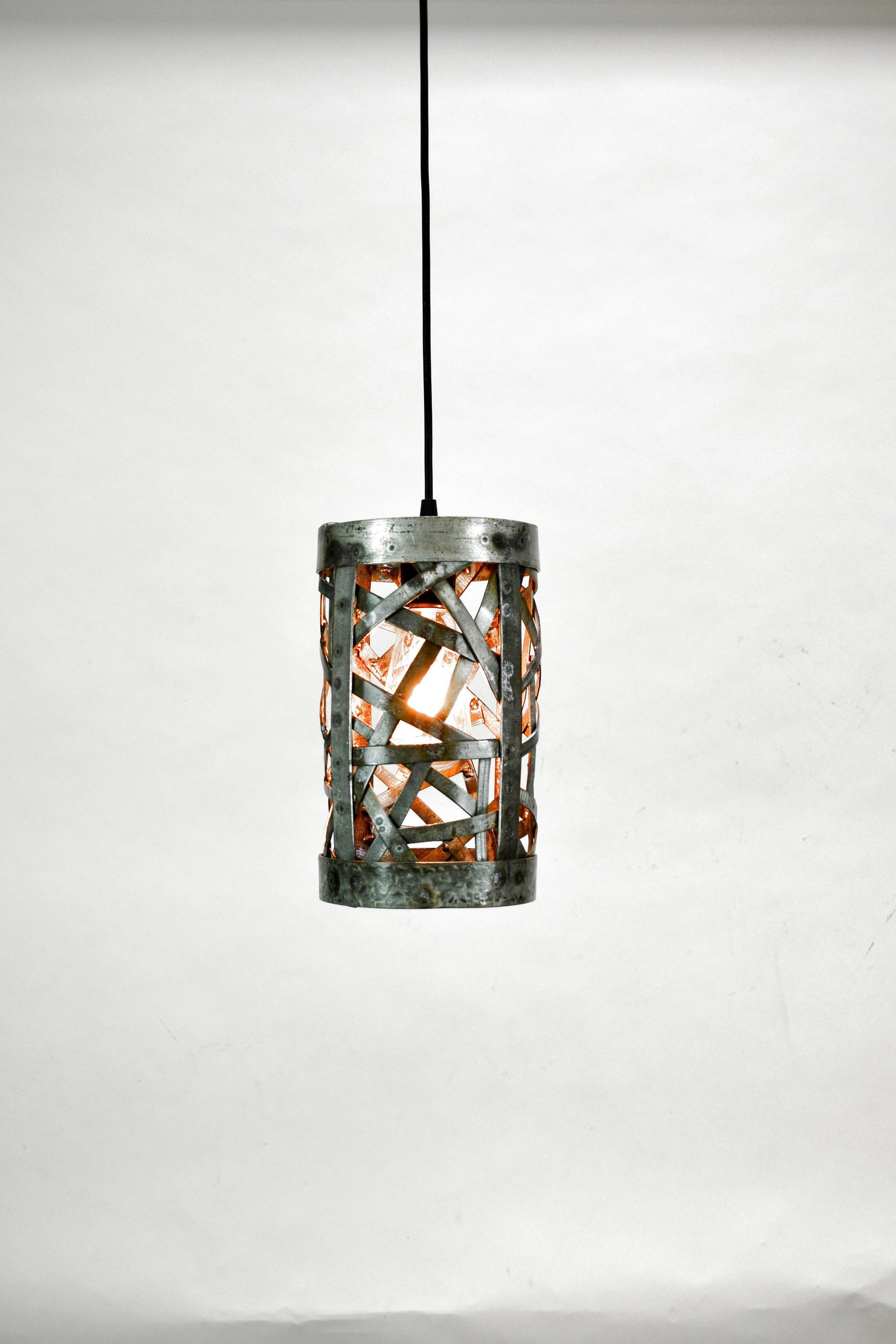 Wine Barrel Pendant Light - Valiina - Made from CA wine barrel rings ...