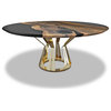 Atalante Walnut Round Table, 2 Seater - Contemporary - Dining Tables - by Arditi Design Inc | Houzz