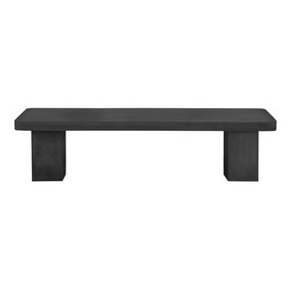 Ella Bench Extra Large In Ivory Concrete - Contemporary - Accent And ...