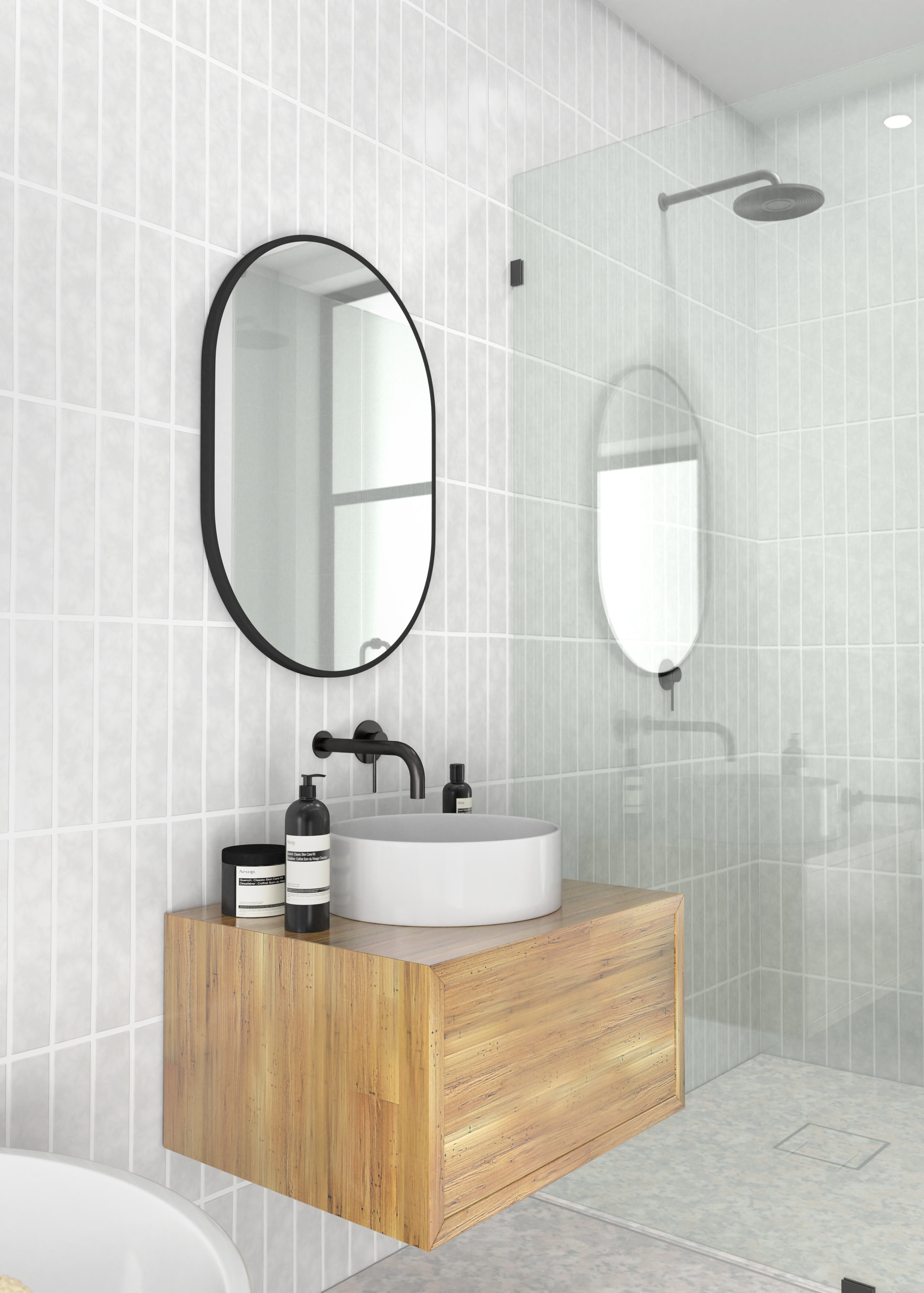 20" W X 28" H Pill Shape Stainless Steel Framed Mirror - Transitional ...